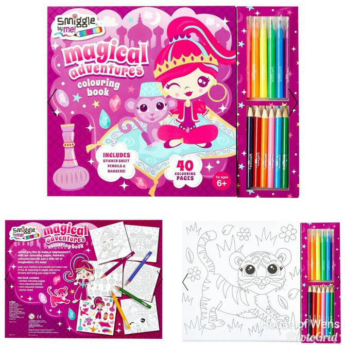 Jual Cuci Gudang Smiggle Colouring Book - Buku Gambar Smiggle - Biru ...