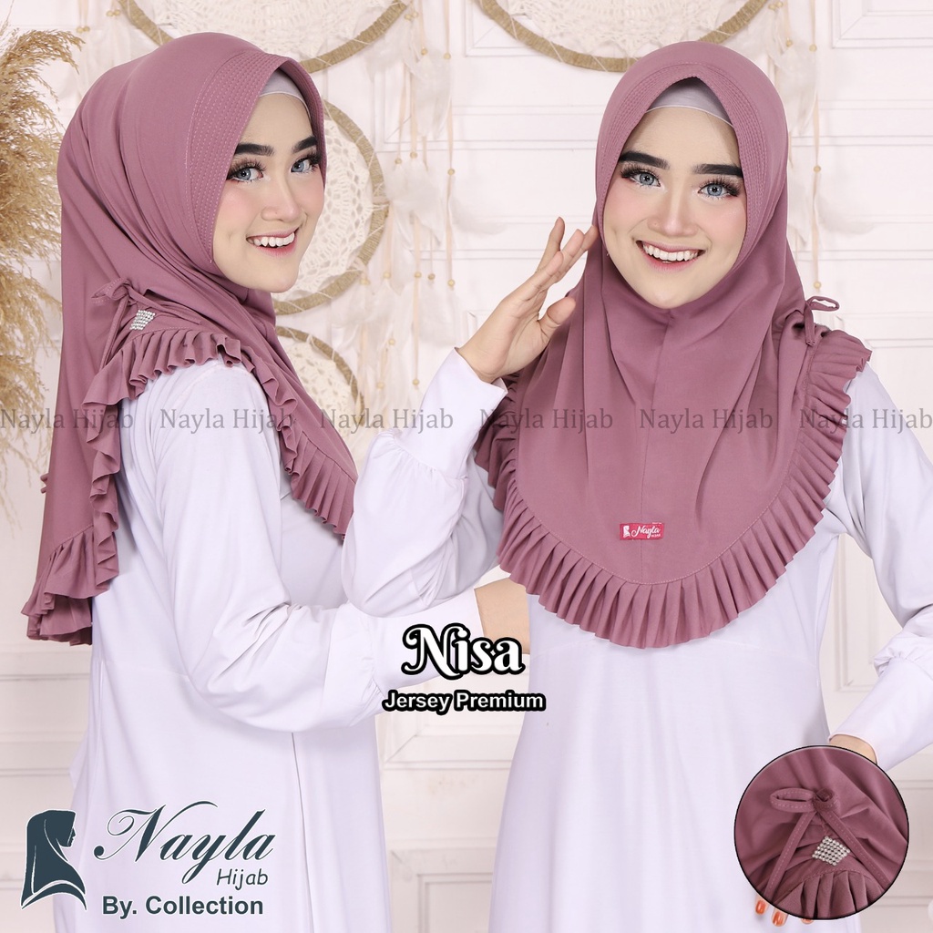 Jual Jilbab Instan Model Nissa Hijab Jersey Model Bergo Kerudung ...