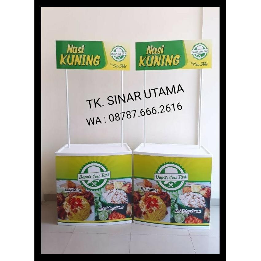 Jual Gojek Stand Es Kepal Milo Booth Meja Lipat Promosi Portable ...