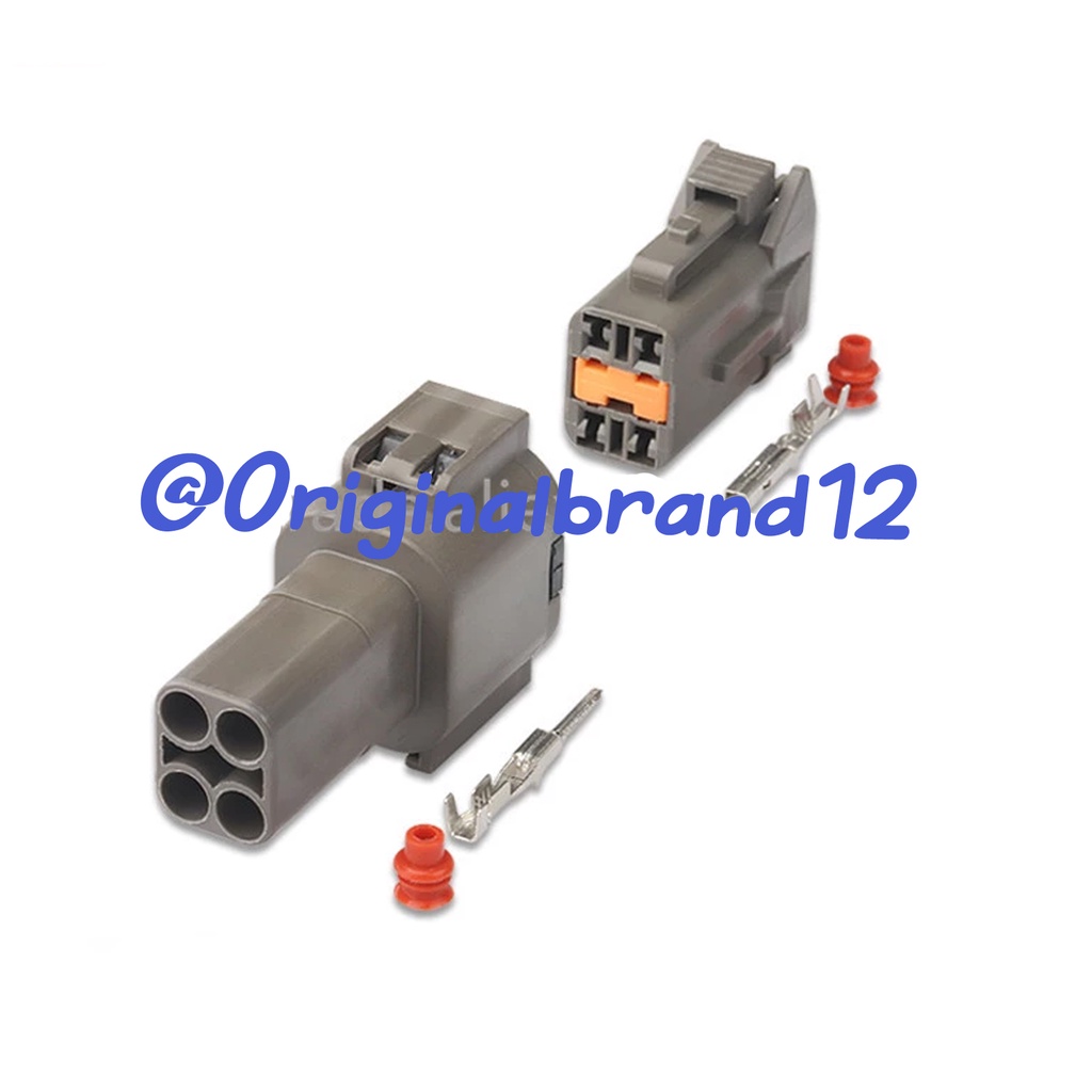 Jual 1 Set Connector 4 Pin 4P Waterproof Connector Male Female With ...