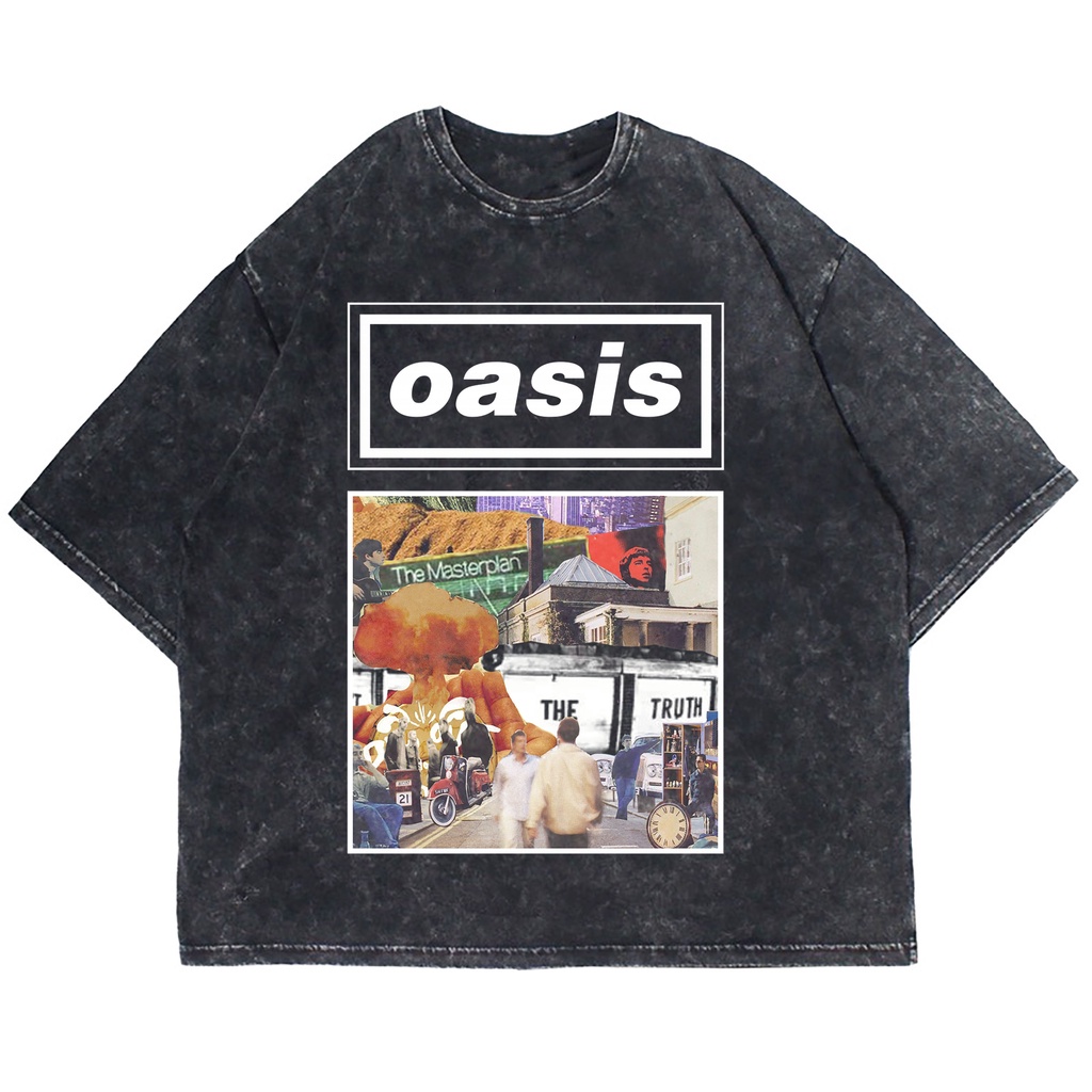 Jual KAOS OVERSIZE BAND OASIS THE MASTERPLAN WASHING VINTAGE TEE ...