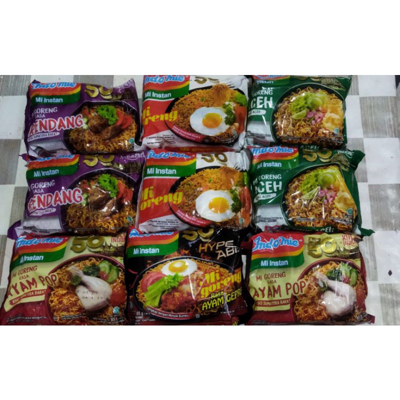 Jual indomie goreng kuah mie instan/ Rendang , ayam pop, mie goreng ...