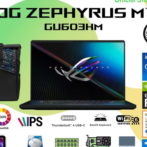 Jual ASUS ROG ZEPHYRUS M16 GU603HM i7-11800H 16G 1TB RTX3060 6GB W10 ...
