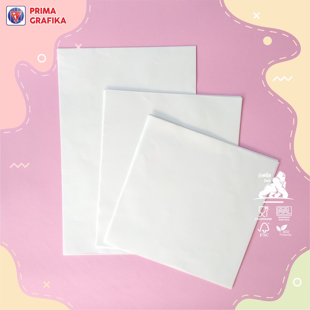 Jual Prima Grafika Kertas Roti Foodgrade 35x64 cm Greaseproof - Wrap ...