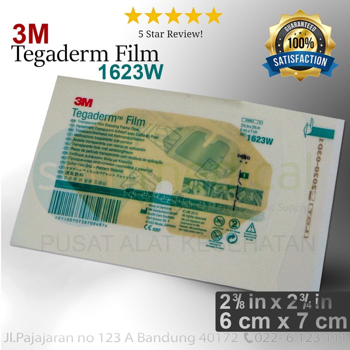 Jual 3M Tegaderm 1623W plester transparan / plester infus /transparent ...