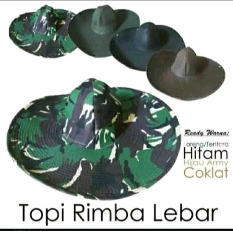 Jual TOPI RIMBA LEBAR | Shopee Indonesia