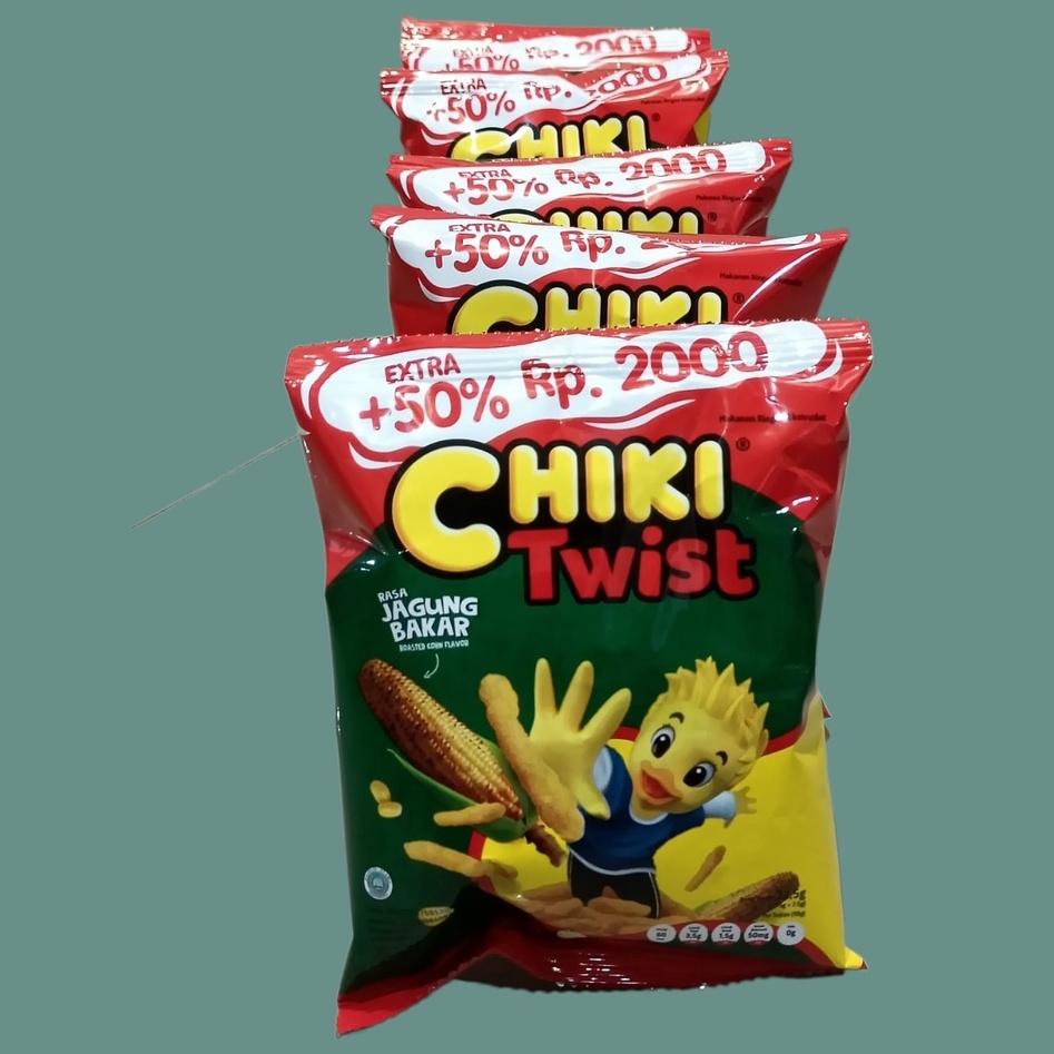 Jual 1 Renceng - Chiki Twist Jagung Bakar Snack 22gr (10pcs) | Shopee ...