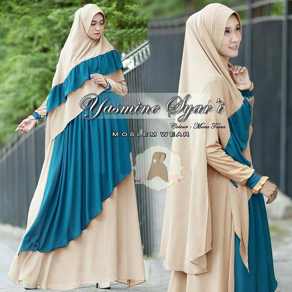 Jual Baju YASMINE SET Gamis Dress Terbaru Pakaian Cewek Modis Fashion | Shopee Indonesia