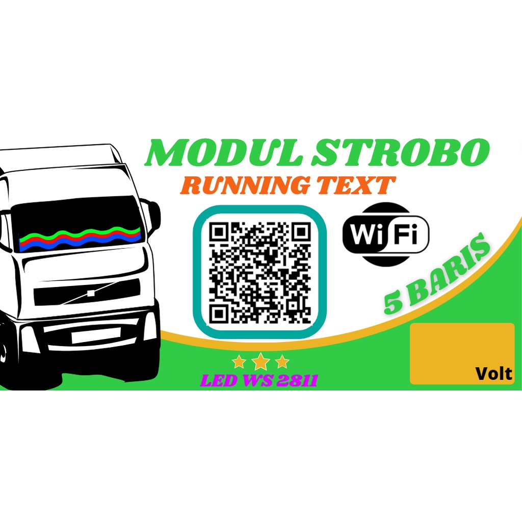 Jual Modul Strobo Running Text 5 Baris 30 Mode | Shopee Indonesia