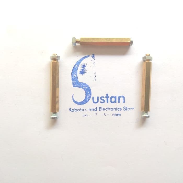 Jual Unik Spacer Besi Kuningan M3 30mm M3x30mm Iron PCB Stand Off Hex ...