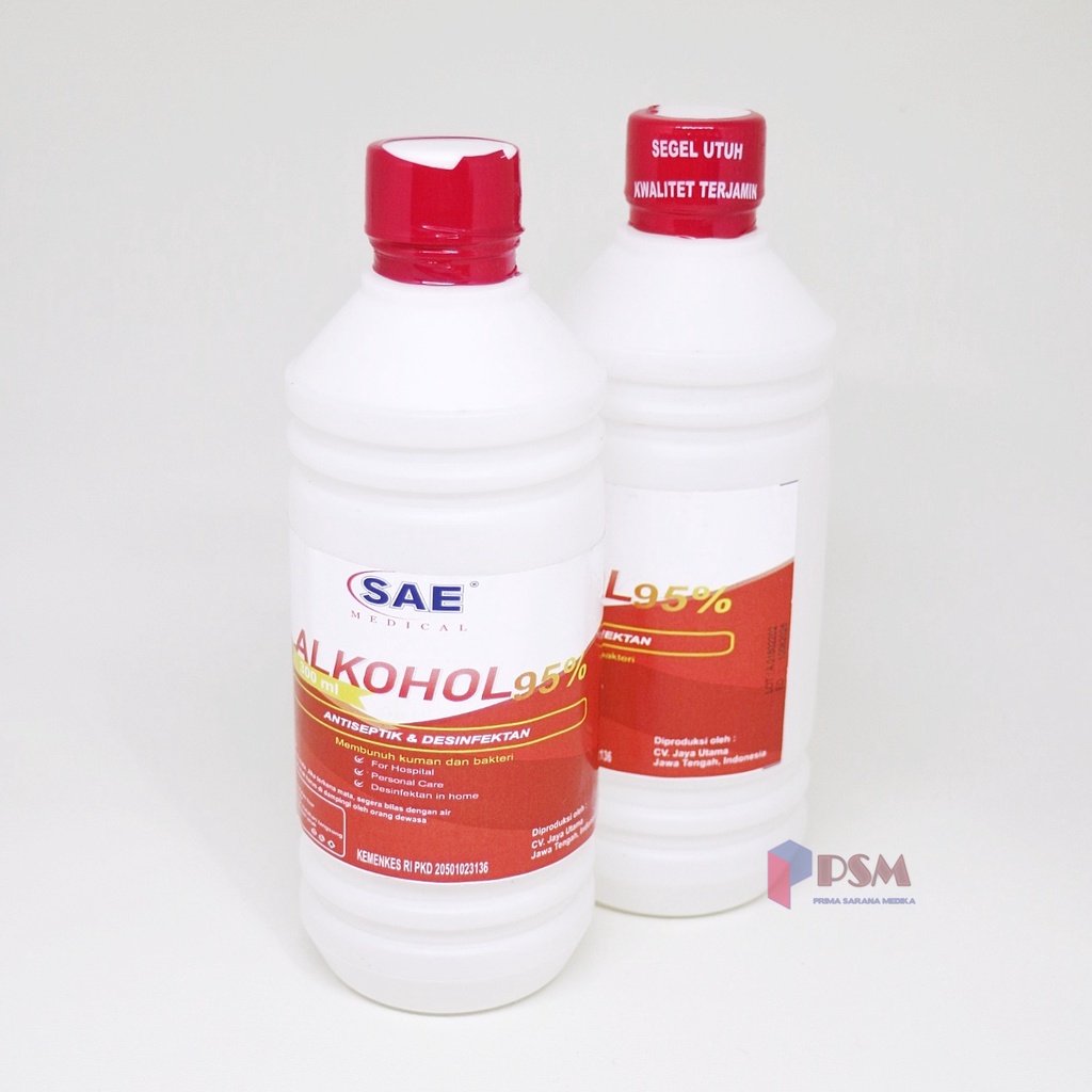 Jual SAE Medical Alcohol 95% Ethyl 300ml / Alkohol Antiseptic ...