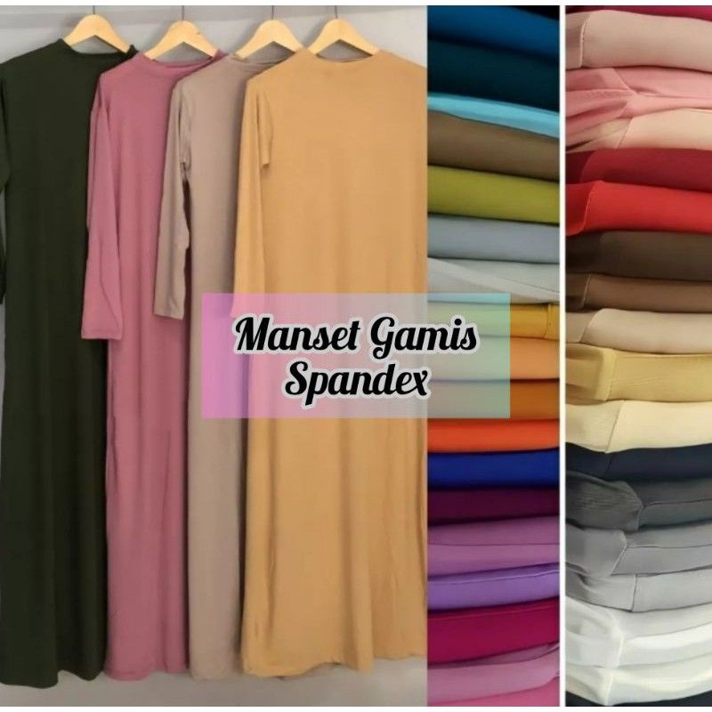 Jual Manset Gamis Lengan Panjang Spandek/Dalaman Gamis Lengan Panjang ...