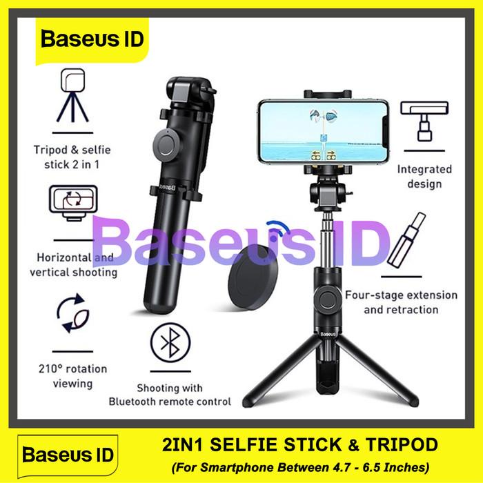 Jual Tripod | Baseus Lovely Selfie Stick Bluetooth Tongsis Tripod ...