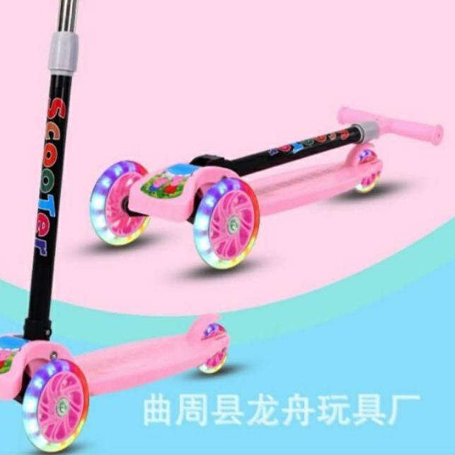 Jual Scooter Otoped LED Kickboard mainan anak roda 3 SCOOTER PLASTIK ...