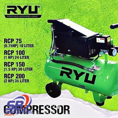 Jual RYU COMPRESSOR RCP 150 / RYU MESIN KOMPRESOR 1.5 HP BY TEKIRO KUALITAS TERBAIK SBJ | Shopee ...