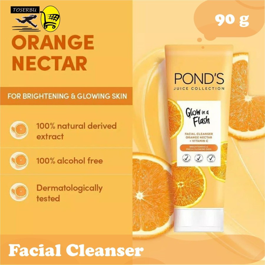 Jual PONDS CLEANSER ORANGE NECTAR 90G | Shopee Indonesia
