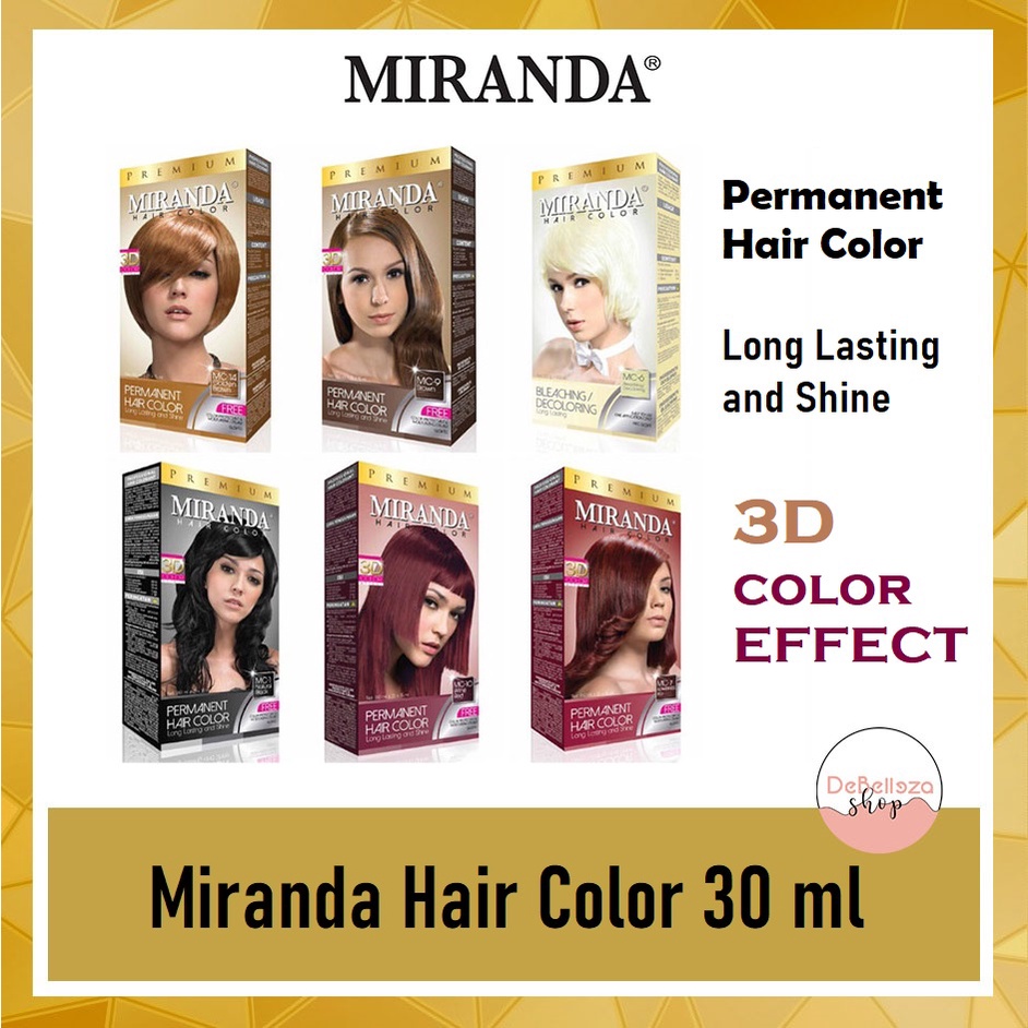 Jual MIRANDA Permanent Hair Color - Cat / Semir Rambut Permanen 3D ...