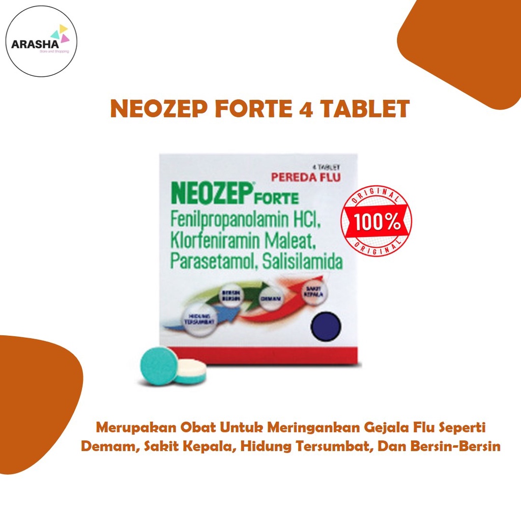 Jual NEOZEP FORTE TABLET Obat Demam/Sakit Kepala/Hidung Tersumbat ...