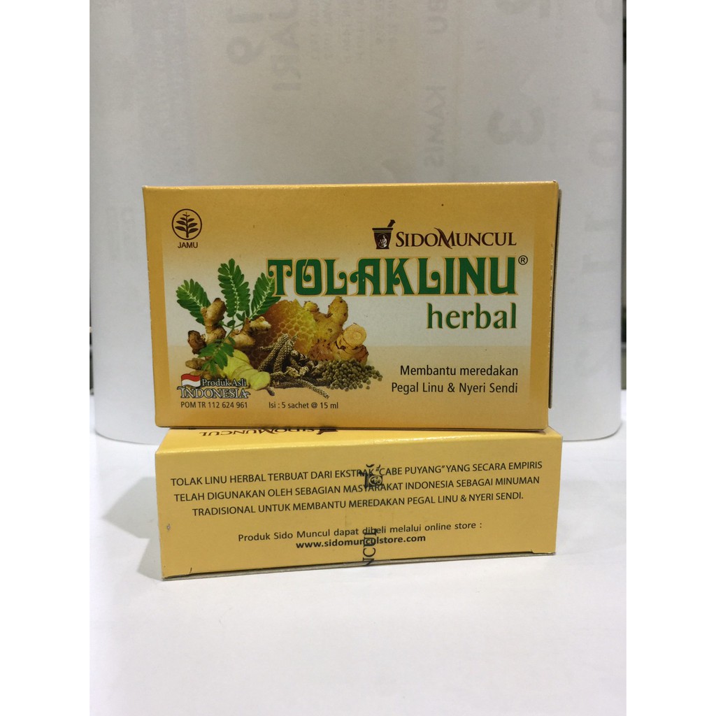 Jual Tolak Linu Herbal Sido Muncul Original Box isi 5 sachet @15 ml ...