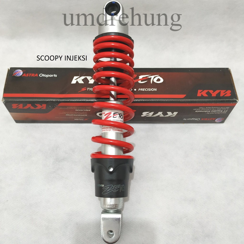 Jual KYB Kayaba Zeto Merah Shock Sok Sokbreker Scoopy Injeksi Spring Adjuster Bisa Disetel ...