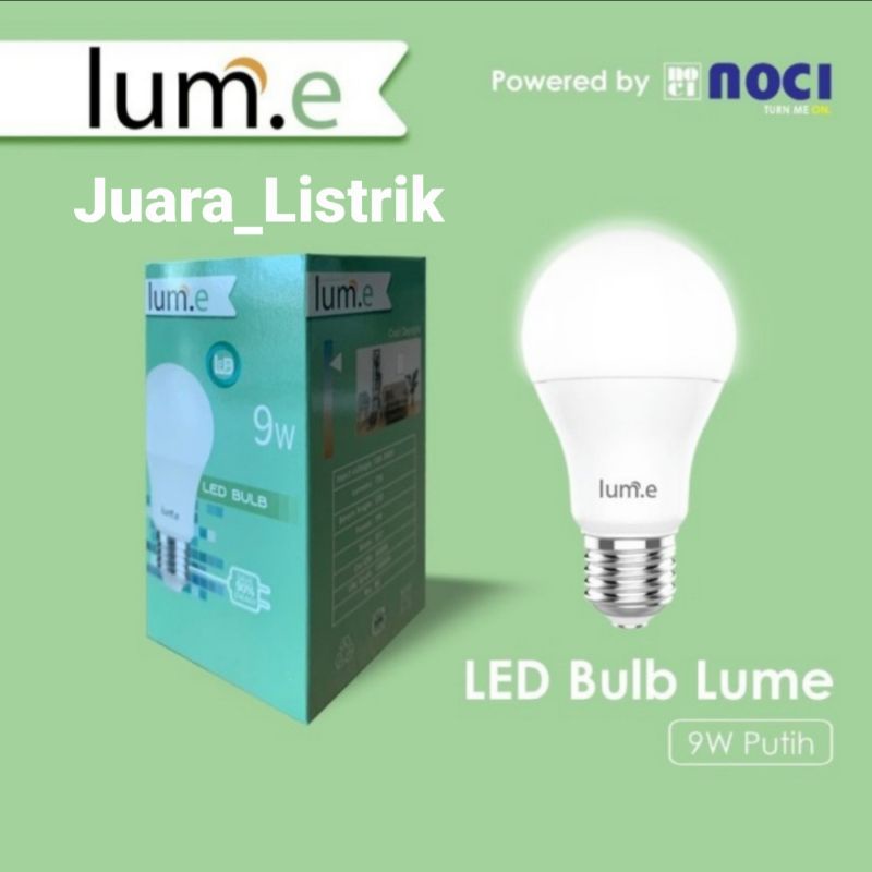Jual Lampu Led 9Watt / Noci Lum.e 9Watt / CDL (6500K) | Shopee Indonesia