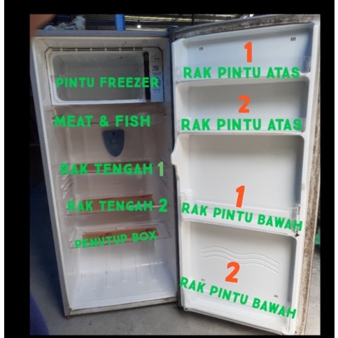 Jual Rak Kulkas Sharp 1 Pintu Tipe Lemon (Loves) pintu freezer chiller ...