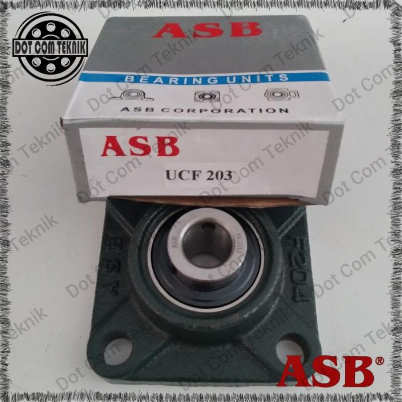 Jual PILLOW BLOCK BEARING UCF 203 ASB (AS : 17 M/M) | Shopee Indonesia