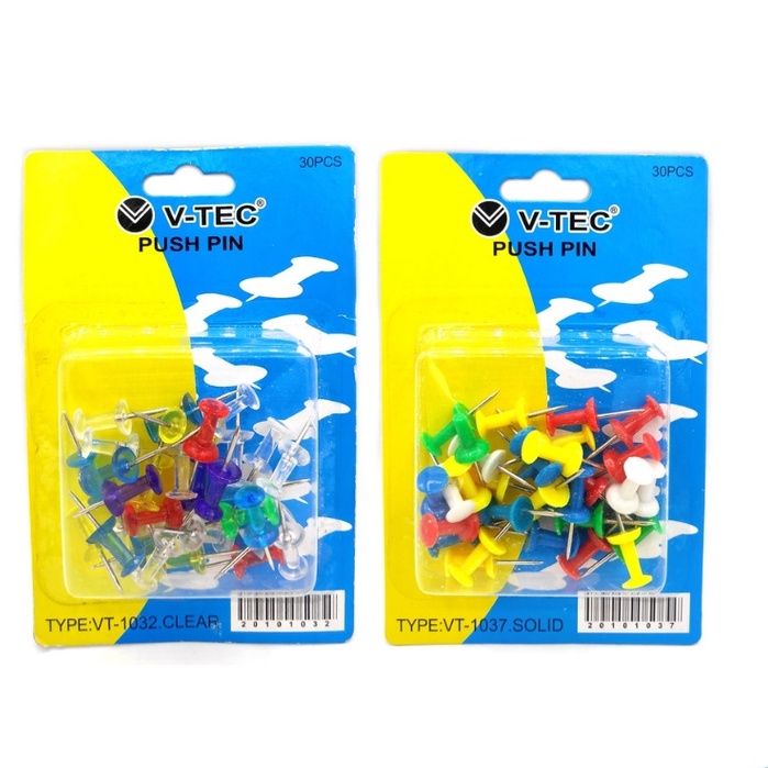 Jual V-TEC PUSH PIN VT-1037 SOLID KECIL/VT-1036 SOLID BESAR | Shopee ...