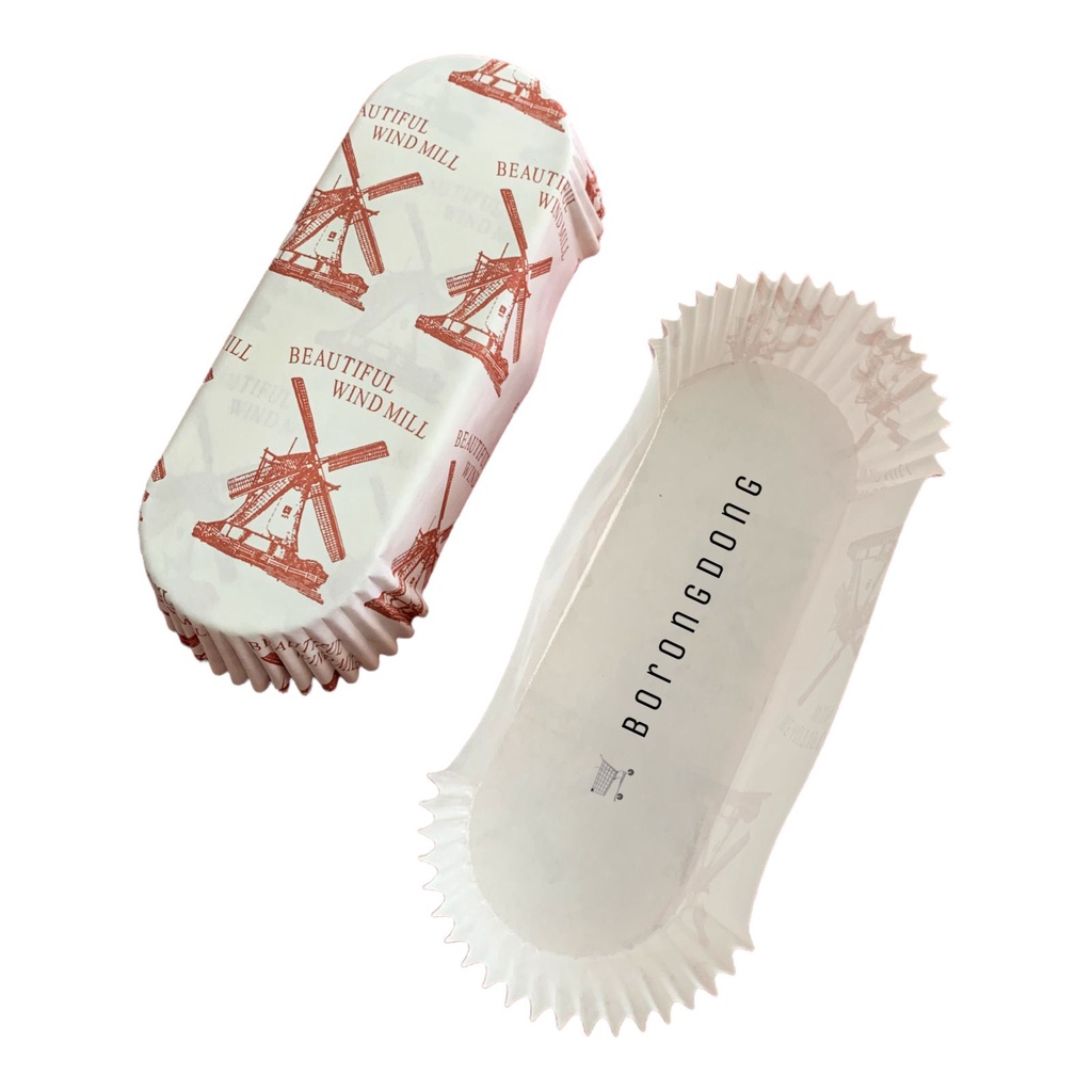 Jual Cup Roti Oval/ Kertas Panggang Roti (isi per 10 pcs) | Shopee ...