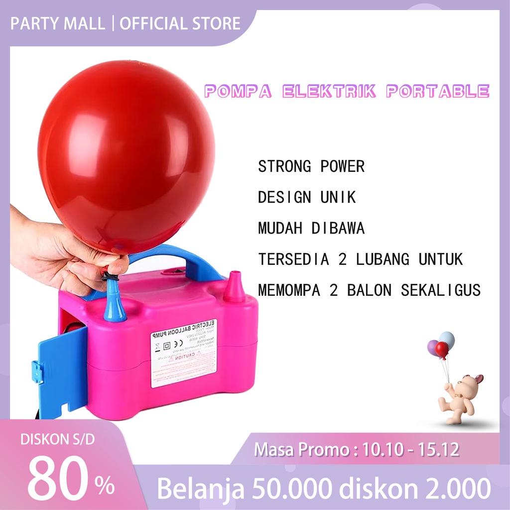 Jual Pompa Balon Elektrik Listrik Electric Balloon Pump | Shopee Indonesia