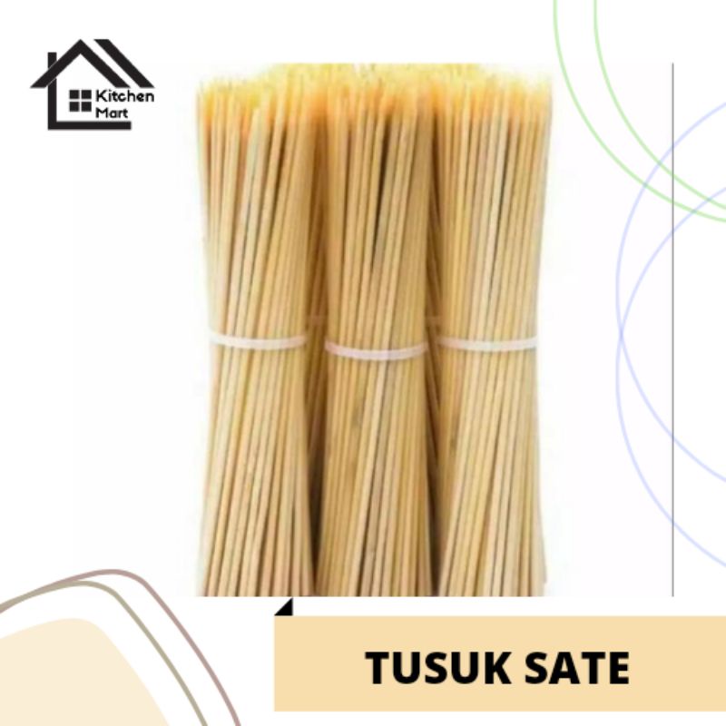 Jual Tusuk Sate Bambu 20 cm Tusuk Sate Kambing Besar Tusuk Sate Bambu ...