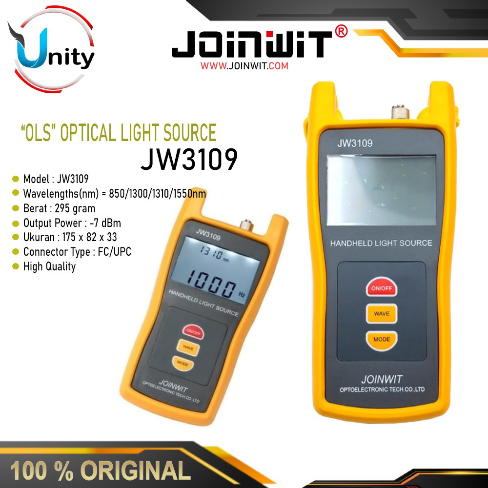 Jual OLS Joinwit JW3109 Optical Light Source Fiber Optic FTTH OLS JW ...