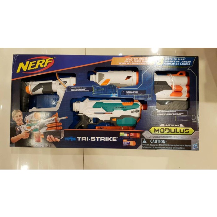 Jual NERF MODULUS TRI STRIKE | Shopee Indonesia
