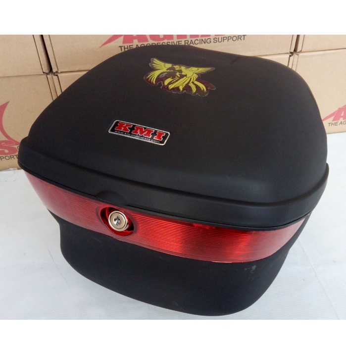 Jual BOX BARANG KMI TYPE 301 / REAR BOX UNIVERSAL MOTOR BLACK | Shopee Indonesia