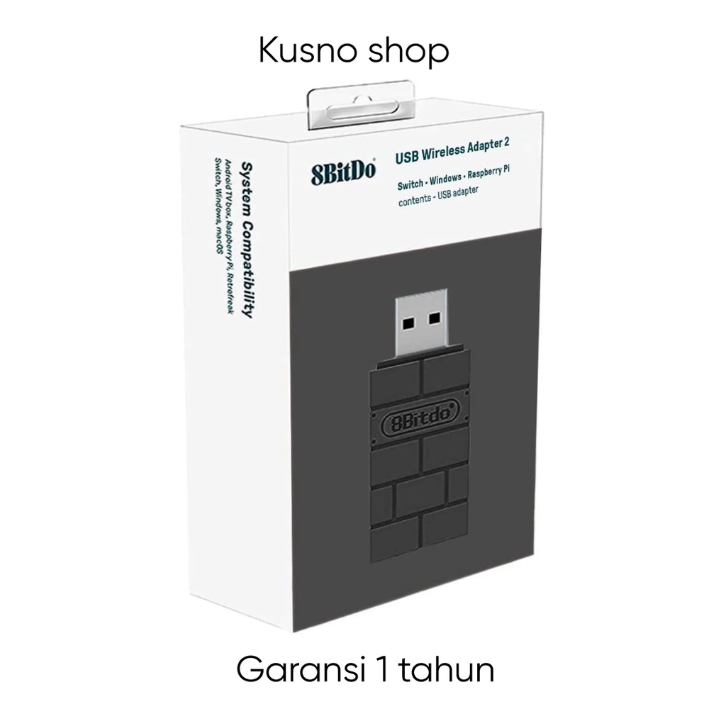 Jual 8BitDo USB Wireless Bluetooth Controller Adapter Versi 2 | Shopee ...