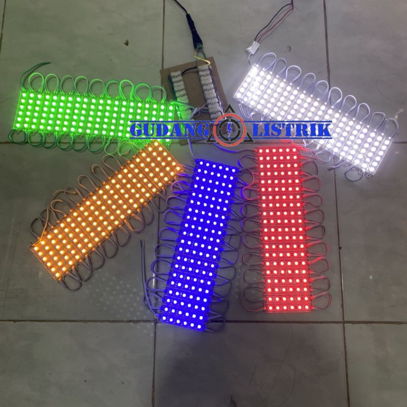 Jual Lampu Modul Led Module 6 Mata SMD 5050 Waterproof Backlight 12 ...