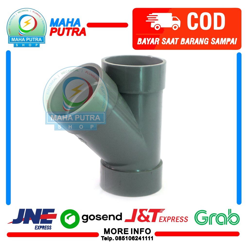 Jual TEE Y PIPA PVC 2" D RUCIKA. SAMBUNGAN PIPA PVC | Shopee Indonesia