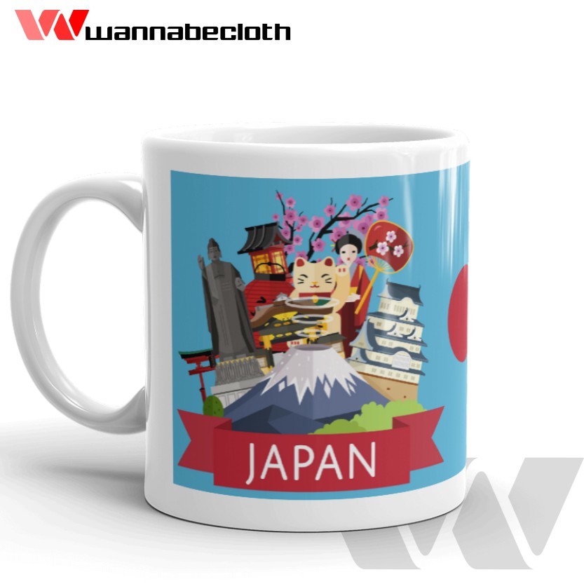 Jual Gelas Japan Culture Jepang Mug Japan Jepang Souvenir Japan Jepang ...