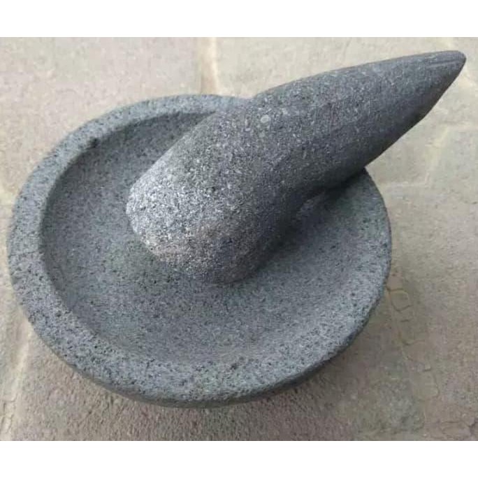 Jual BEST SELLER Set Ulekan Ulegan Batu Dan Cobek - Diameter 19-20 cm ...