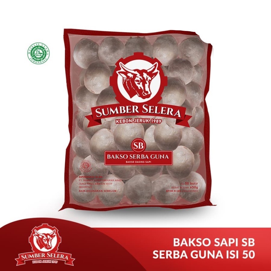 Jual BAKSO SAPI SB SERBAGUNA SUMBER SELERA 650GR BASO SERBA GUNA BEEF ...