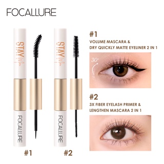 Jual FOCALLURE Volumizing Mascara & Waterproof eyeliner fiber eyelash ...