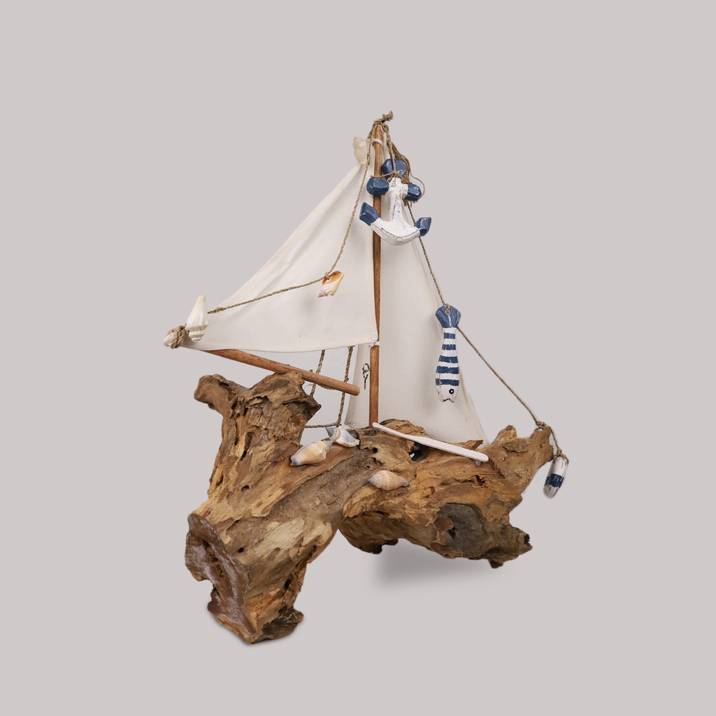 Jual Miniatur Perahu Layar - Sailboat Driftwood | Shopee Indonesia