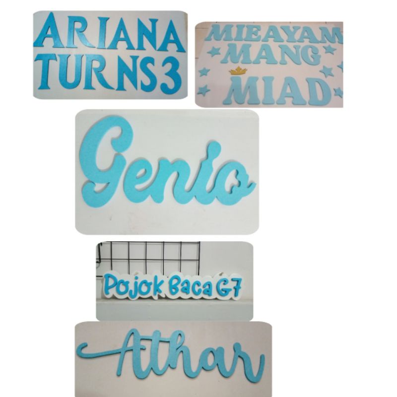 Jual paket custom harga utk 12huruf & 15 huruf kayu huruf timbul ...