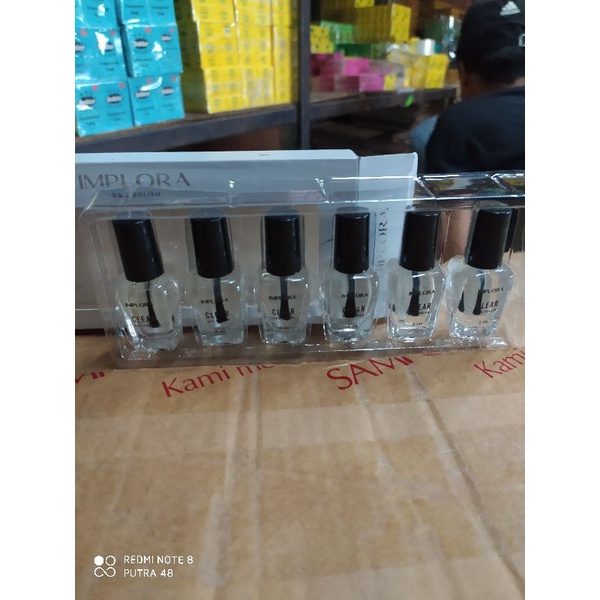 Jual (PERBOX)KUTEK IMPLORA NAIL POLISH ISI 6PCS///NAIL POLISH IMPLORA ...
