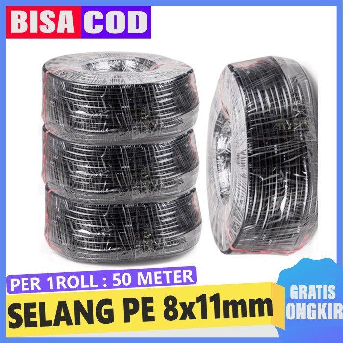 Jual Selang PE ukuran 8.3mm x 11mm - Selang PE 3/8 - 1 ROL 50 METER ...