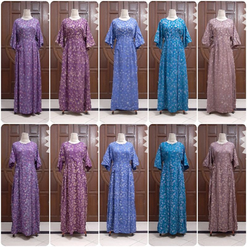 Jual Home Dress Cibilong - Batik Kendil - Daster Panjang - Bahan Rayon ...