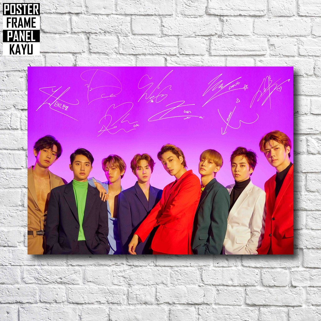 Jual Poster EXO Frame Kayu Solid A4 EXO036 | Shopee Indonesia