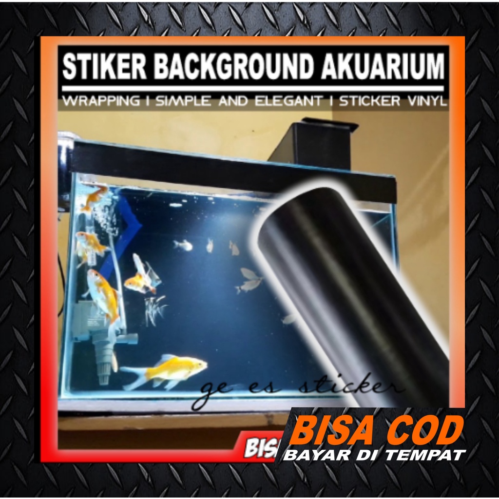 Jual stiker hitam doff background aquarium dan aquasape | Shopee Indonesia