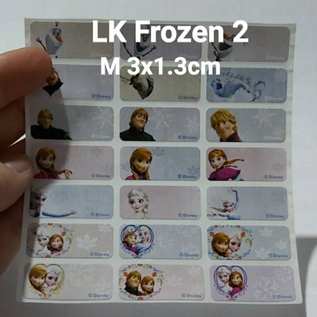 Jual Label kain FROZEN 2 tahan air tahan kucek daya rekat kuat tahan ...