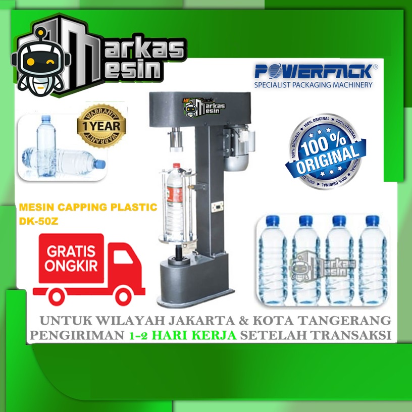 Jual Capping Machine Mesin Penutup Botol Plastik DK-50Z POWERPACK ...